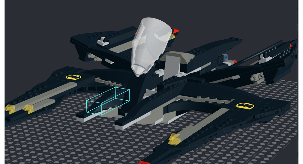 LEGO MOC 2006 Batwing Smoothed wings mod by Horizon_ | Rebrickable ...