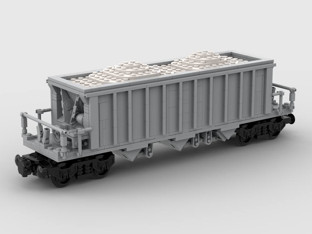 LEGO MOC Greenbrier Dura-Max - Gray 3-Bay Open Hopper Car by Tolgacity ...