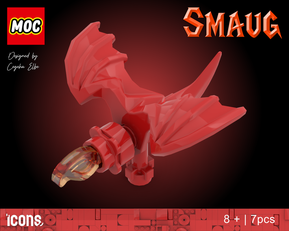 LEGO MOC Mini Smaug by Cegeha Elbe | Rebrickable - Build with LEGO