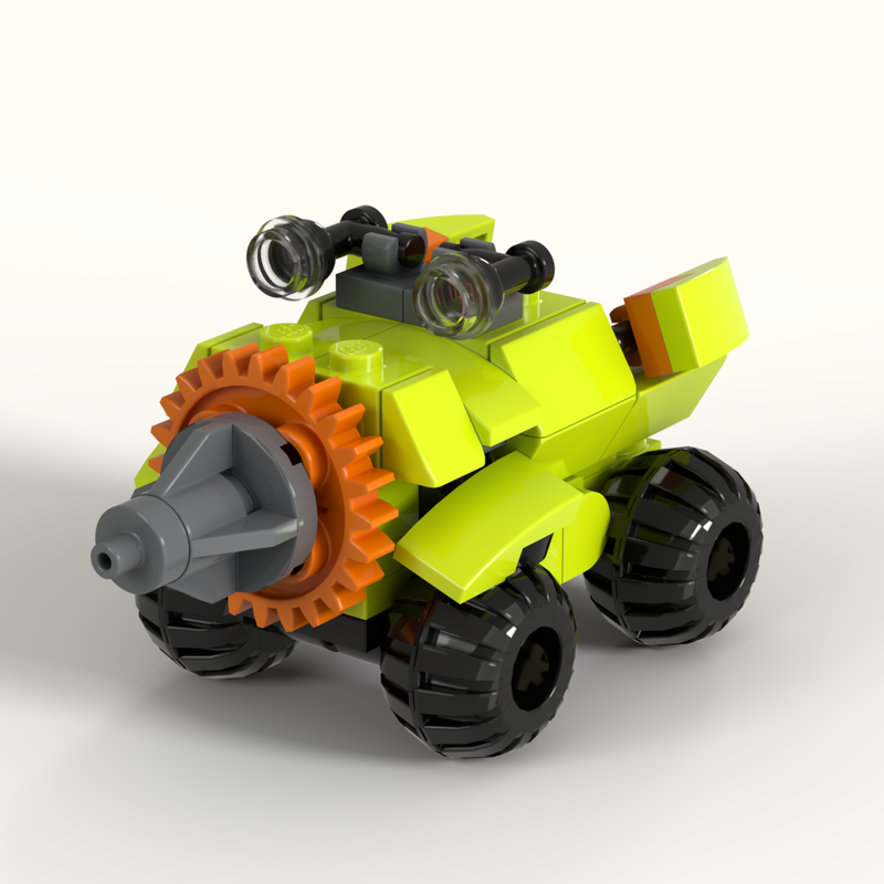 LEGO MOC Microscale Thunder Driller by Brickhoi_ | Rebrickable - Build ...