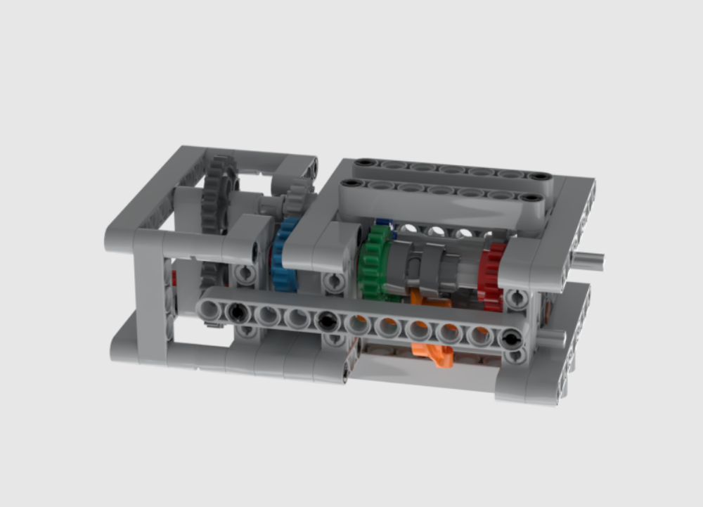 LEGO MOC 4 speeds heavy-duty gearbox by technic engineering ...