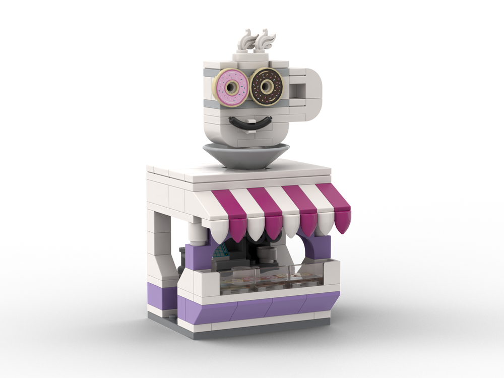 LEGO MOC "Doffee" Mini Kiosk by porklegoguy | Rebrickable - Build with LEGO