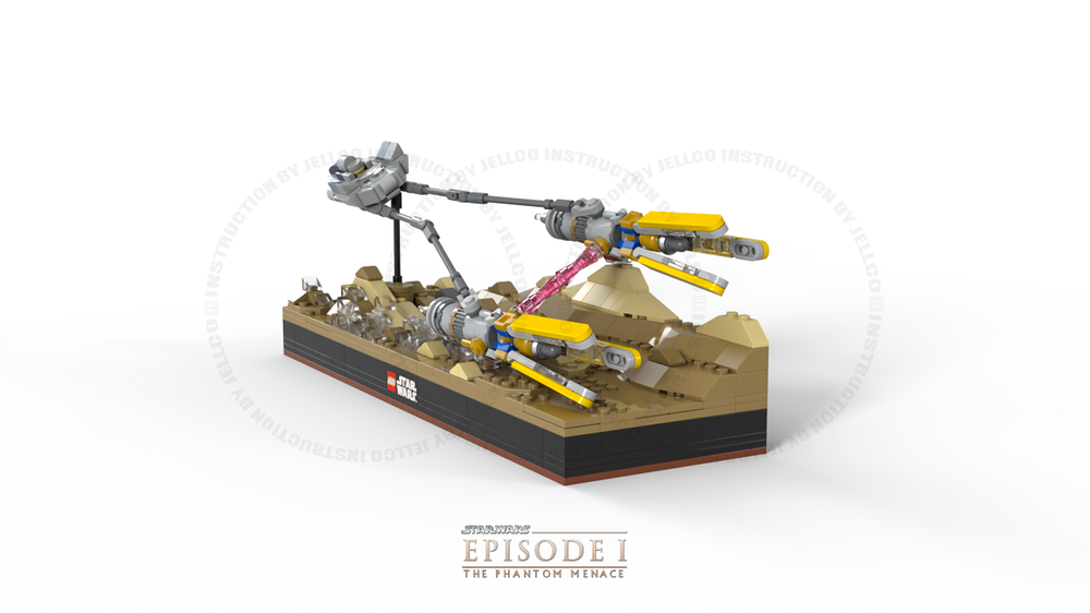 LEGO MOC Episode I Micro Diorama : Pod Racing by jellco | Rebrickable ...