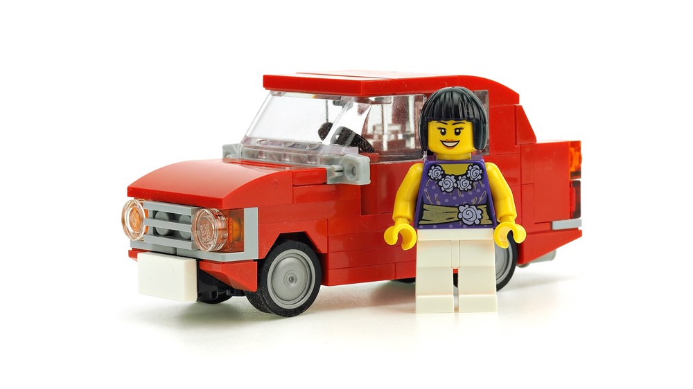 LEGO MOC Old red car "Moskvich" by De_Marco | Rebrickable - Build with LEGO