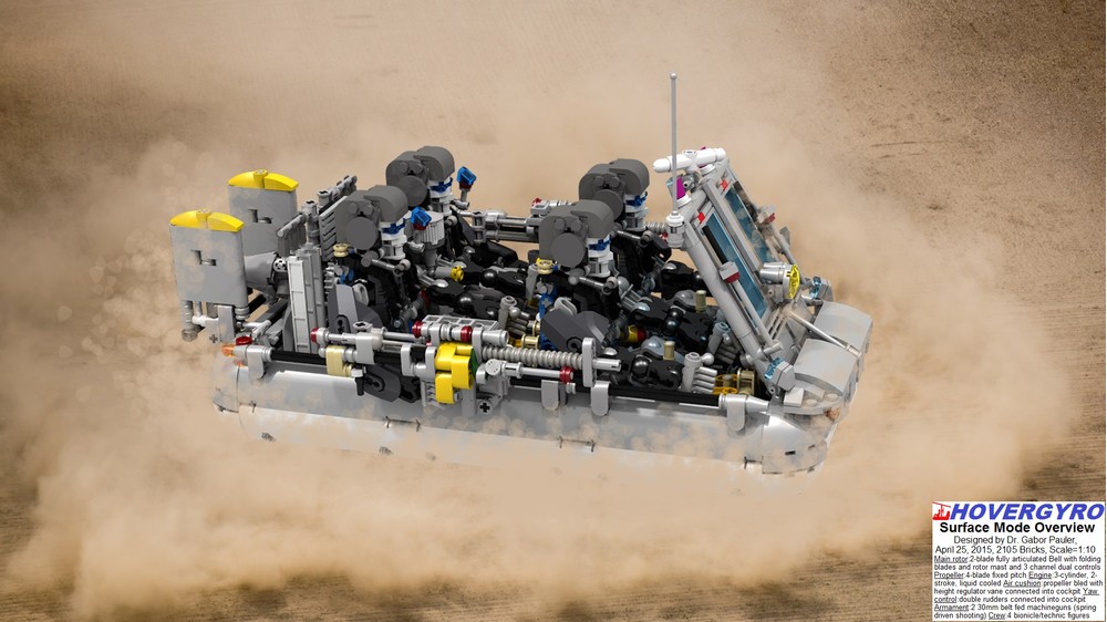 Lego Moc Hovercraft Autogiro Commando Boat By Gjpauler Rebrickable