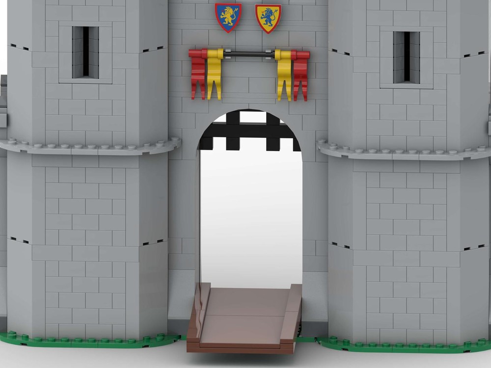 Lego Moc Modular Castle Gatehouse By Brickcastlefan Rebrickable