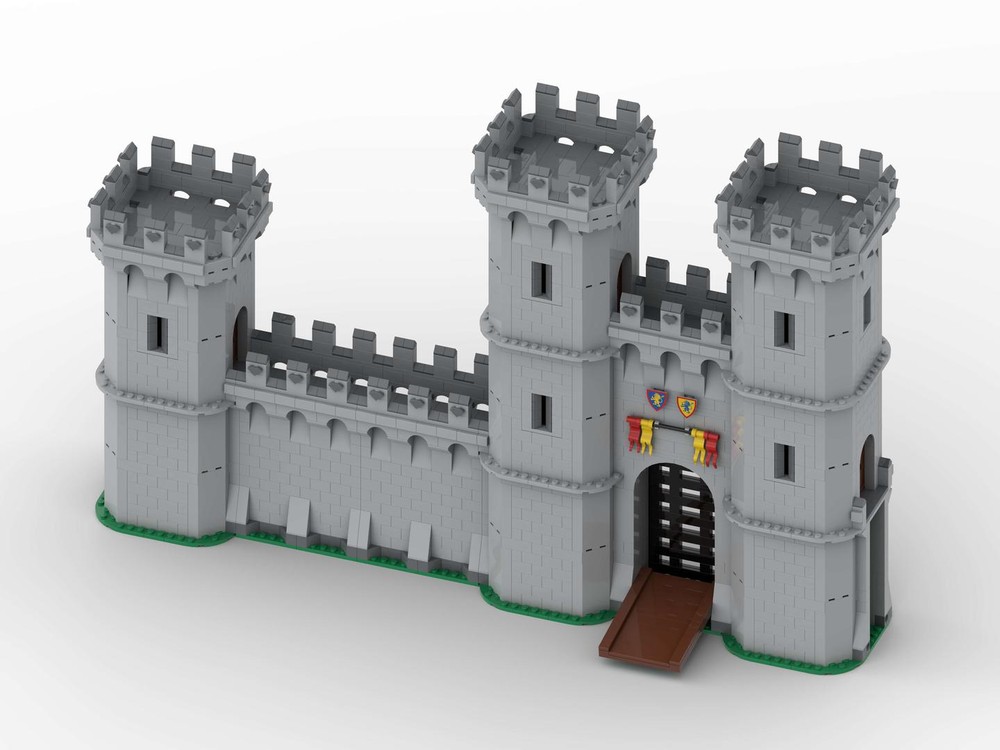 Lego Moc Modular Castle Gatehouse By Brickcastlefan Rebrickable