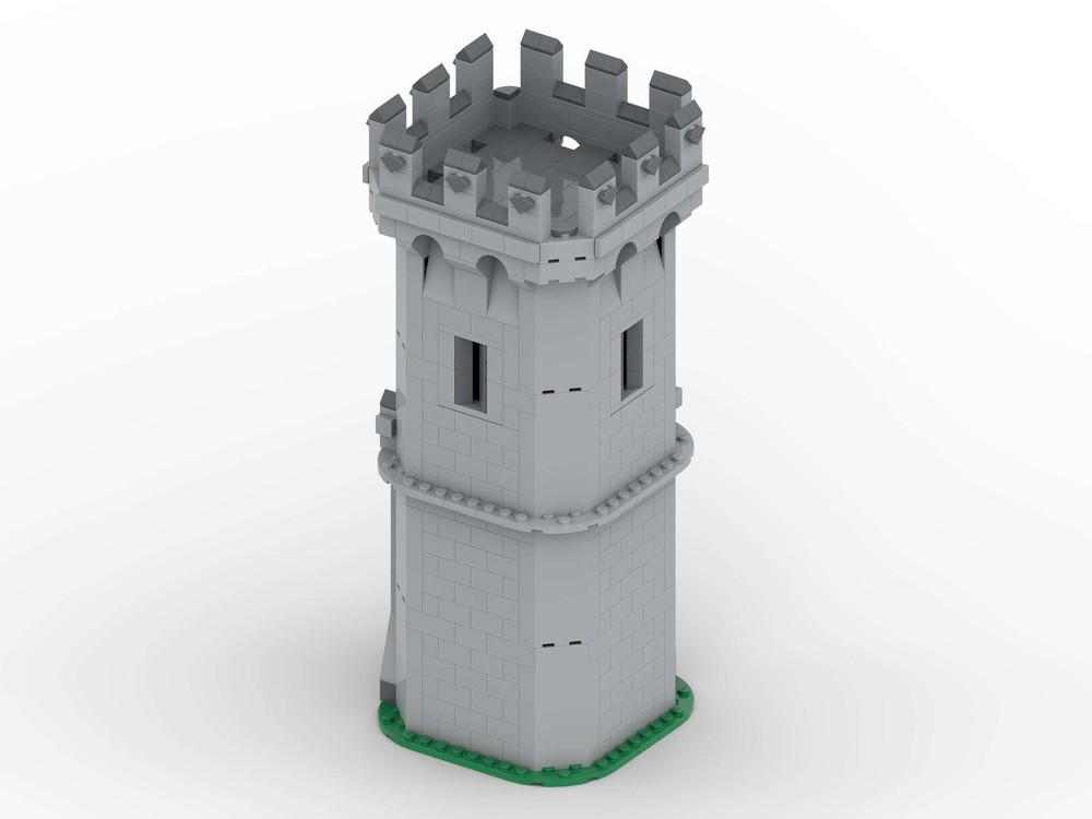 LEGO MOC Modular Castle Corner Tower by BrickCastleFan | Rebrickable ...