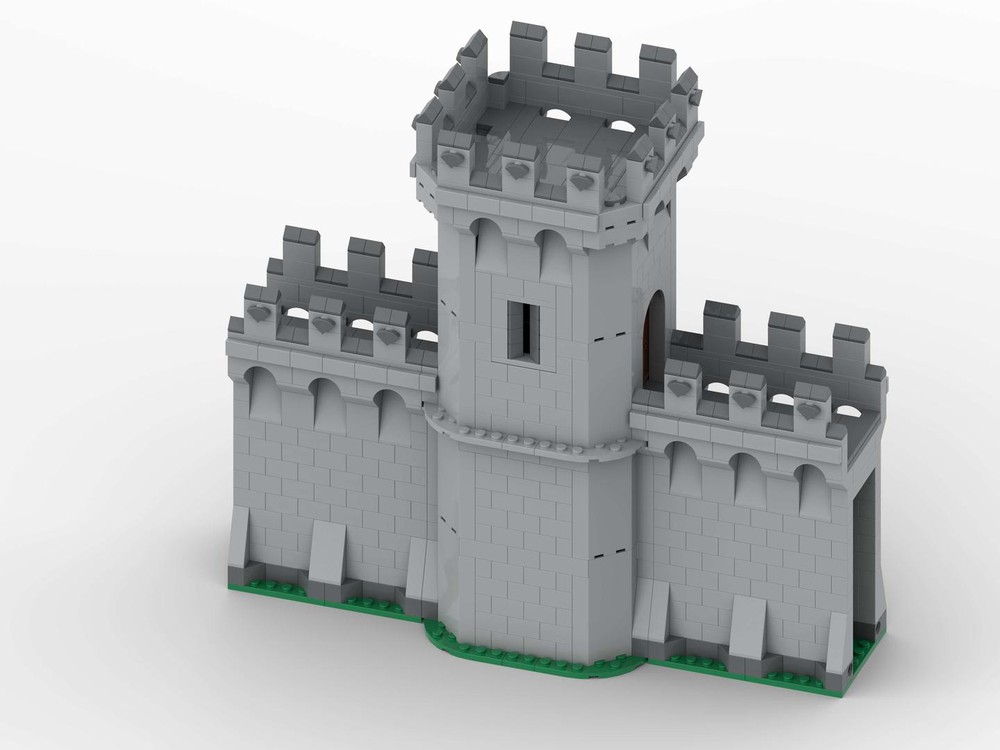Lego Moc Modular Castle Straight Tower By Brickcastlefan Rebrickable