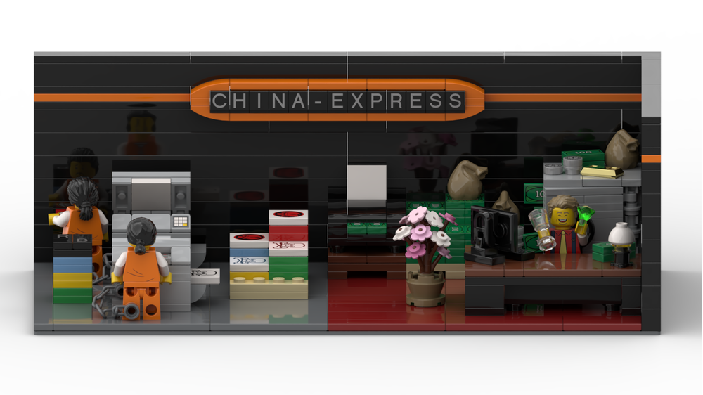 LEGO MOC PD001 China Express Store by Polarstorm | Rebrickable - Build ...