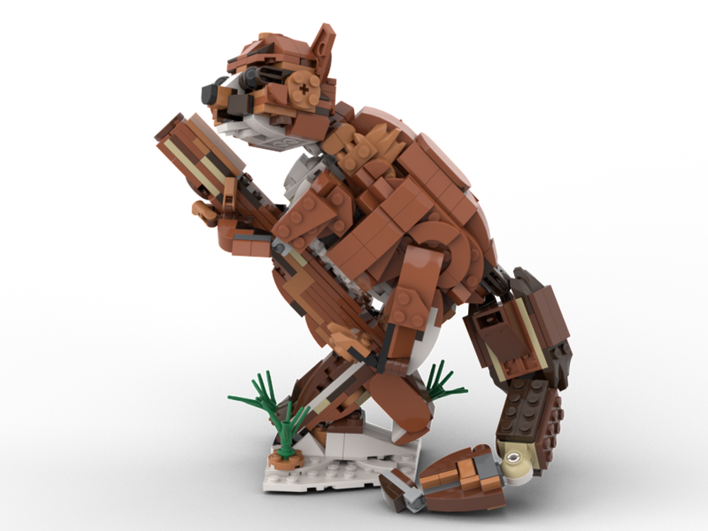 Lego Moc 31154 Brown Mouse Lemur By Zengogobrick Rebrickable Build