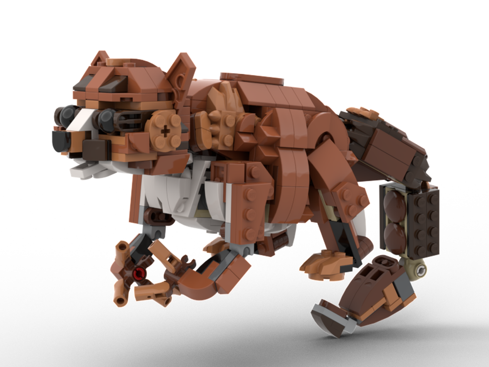 Lego Moc 31154 Brown Mouse Lemur By Zengogobrick Rebrickable Build