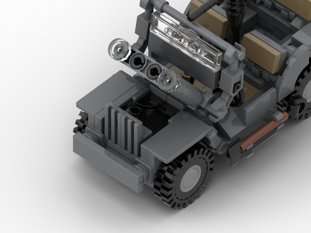 Lego Moc Ww2 Willys Jeep By Datlegoman Rebrickable Build With Lego