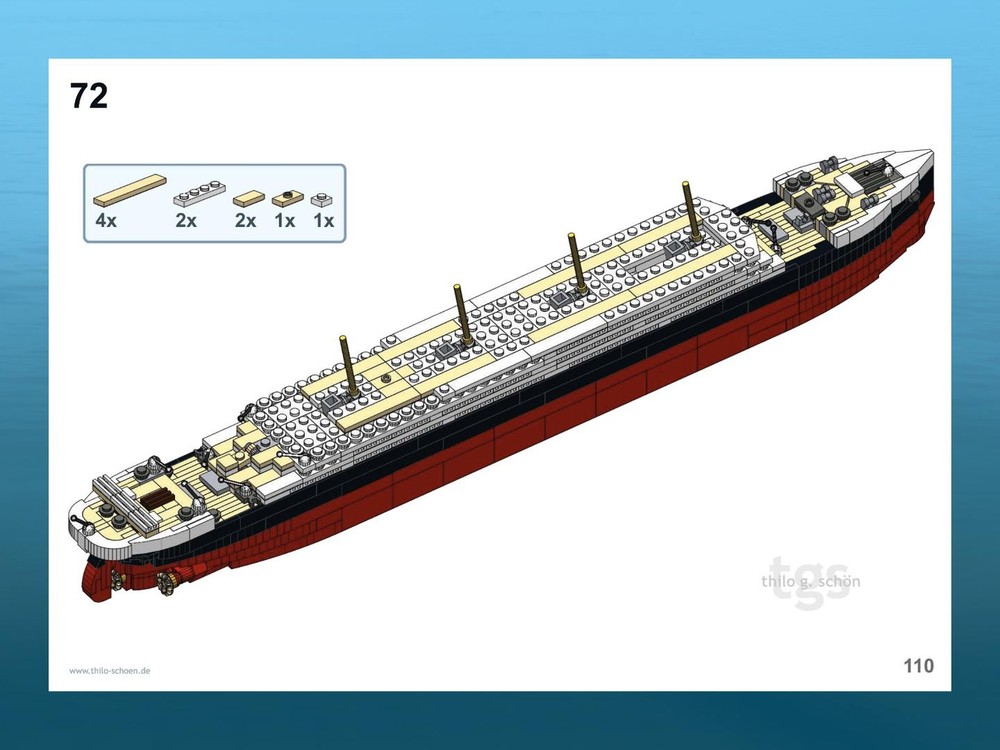 Lego Moc Rms Titanic By Tbrick Rebrickable Build With Lego