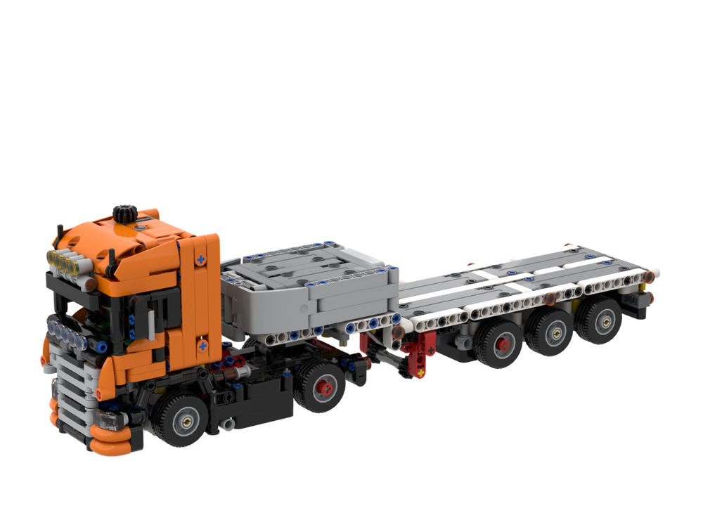LEGO MOC Mini scania truck and steering trailer by garyyip ...