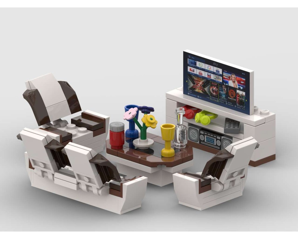 Lego Moc Living Room By Markmoc71 Rebrickable Build With Lego