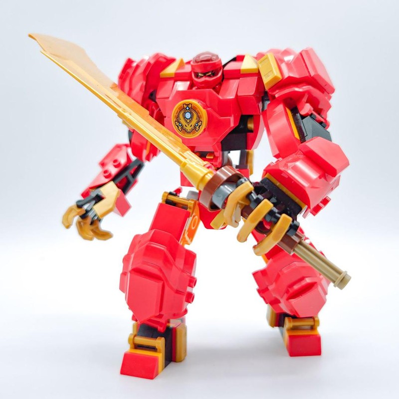 LEGO MOC-189537 Kai's Fire Mech/Corrupted Wolf Mech (71808 Alt Build ...