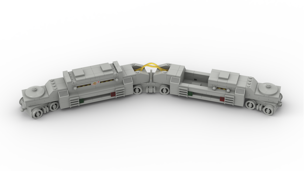 Lego Moc Pcs110 Double Stack Container Carrier Wagon By Polarstorm