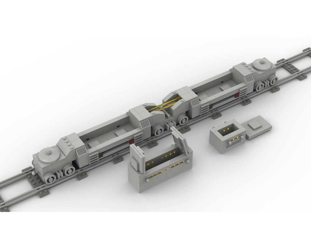 LEGO MOC PCS110 Double Stack Container Carrier Wagon by Polarstorm ...