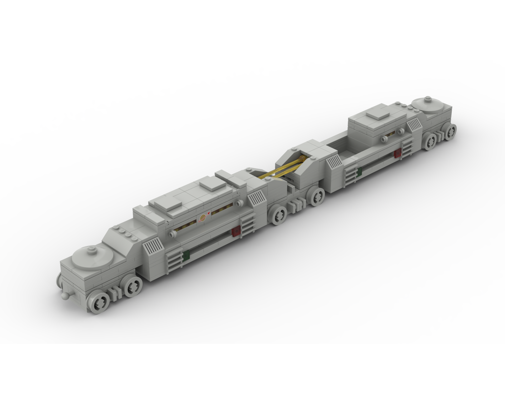 Lego Moc Pcs110 Double Stack Container Carrier Wagon By Polarstorm