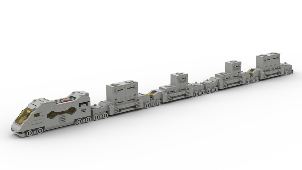 Lego Moc Pcs110 Double Stack Container Carrier Wagon By Polarstorm