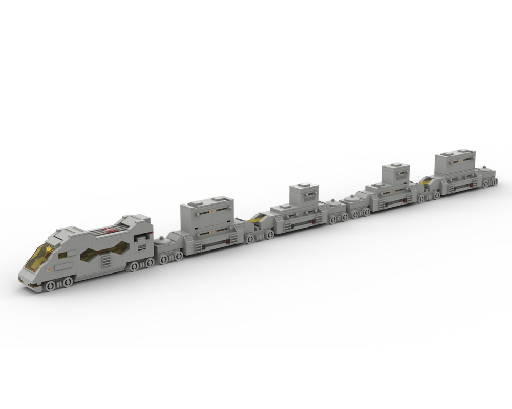 Lego Moc Pcs110 Double Stack Container Carrier Wagon By Polarstorm
