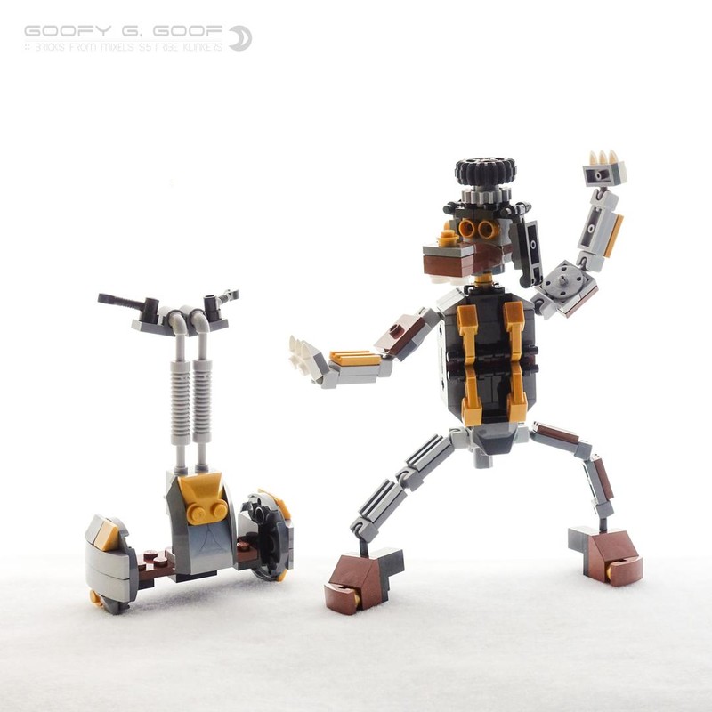 Lego Moc Goofy And His Segway By Dvdliu Rebrickable Build With Lego