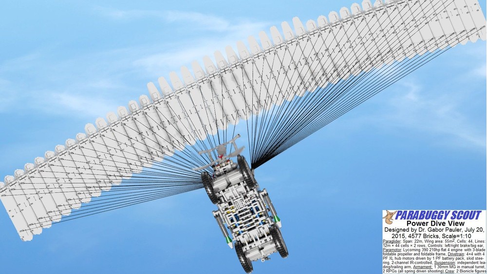 LEGO MOC Paramotor Scout Buggy by gjpauler | Rebrickable - Build with LEGO