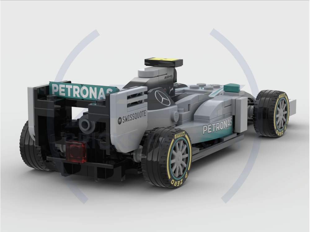 Lego Moc F1 Mercedes W05 By Pit Lane Bricks Factory Rebrickable