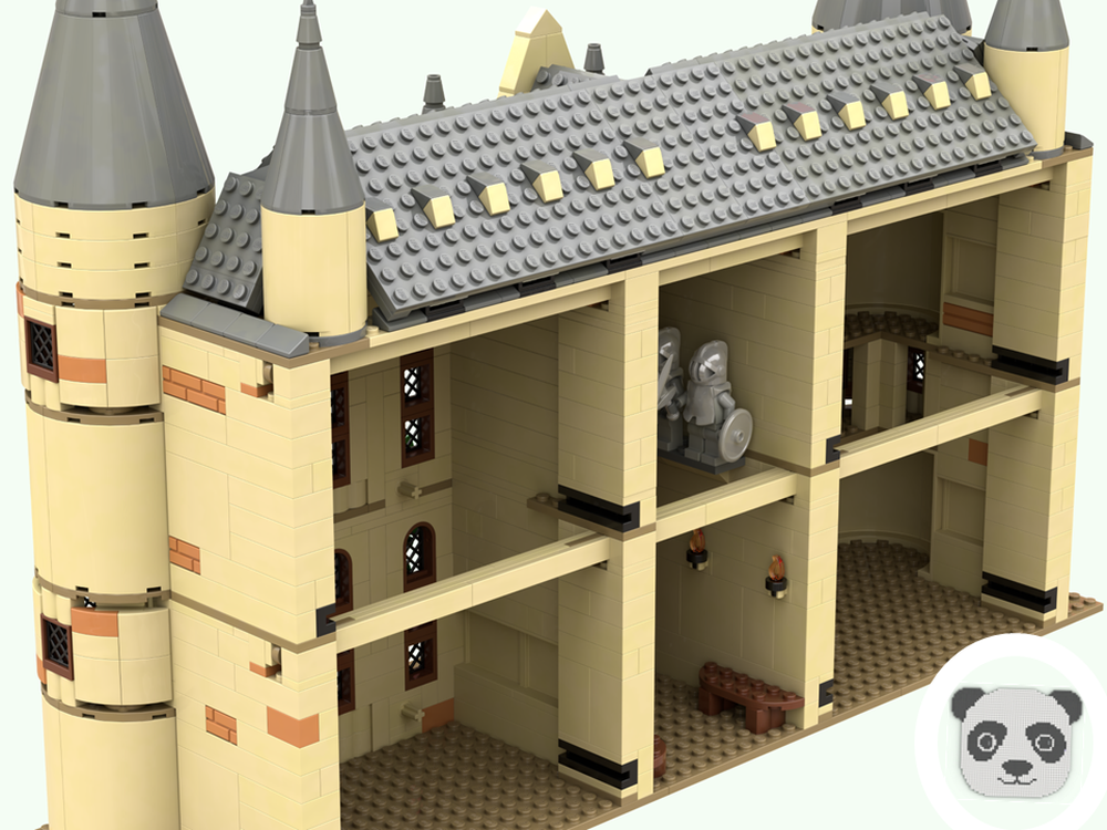 Lego Moc Hp Castle Viaduct Entrance By Pandabrickable Rebrickable