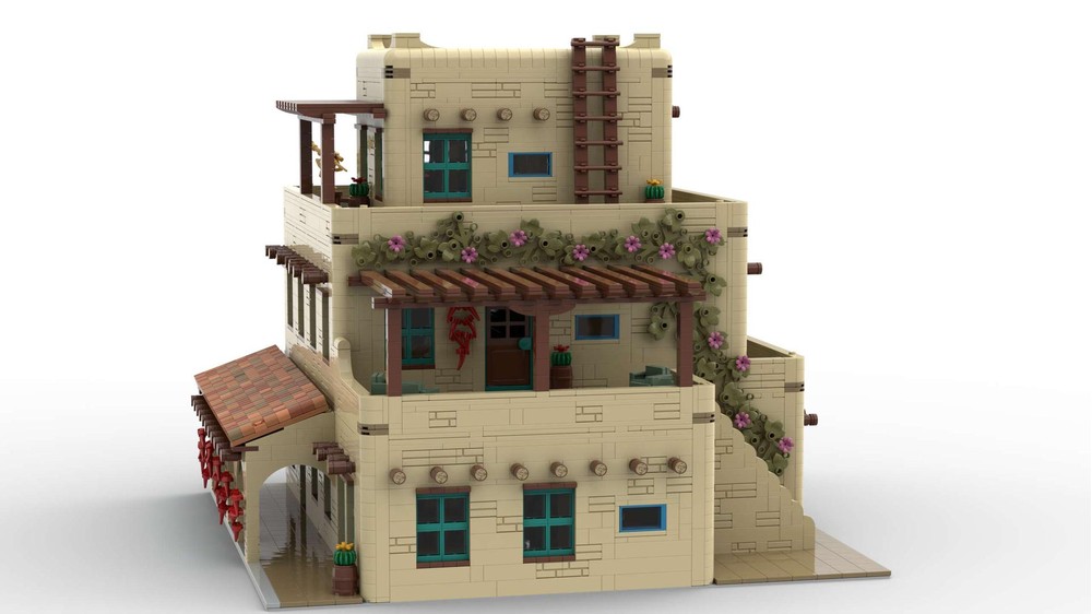 LEGO MOC Aqua Fria Inn & Saloon by michaelbaek | Rebrickable - Build ...