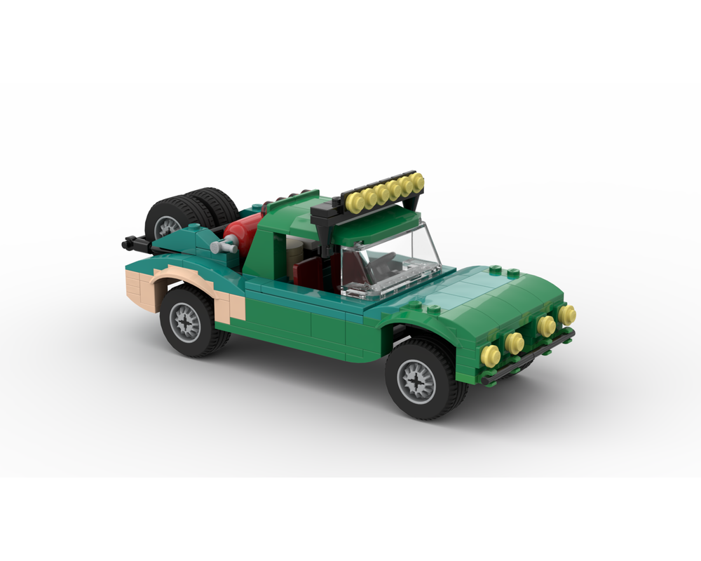 Lego Moc Baja 1000 Trophy Truck Ocean Mist By Brsbricks Rebrickable