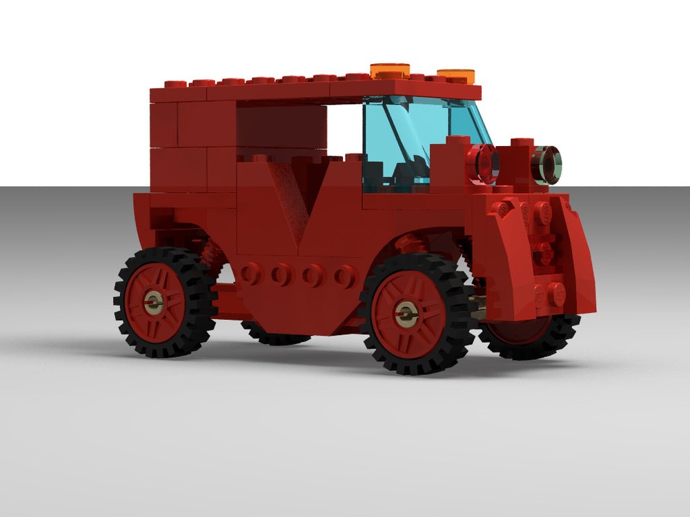 LEGO MOC Oldtimer firetruck by LukaD | Rebrickable - Build with LEGO