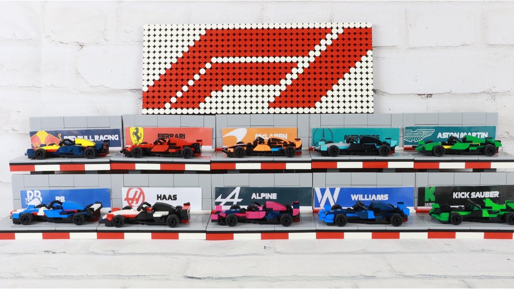 LEGO MOC F1 Car Display Stand - Poly Bag Style F1 Cars by ...