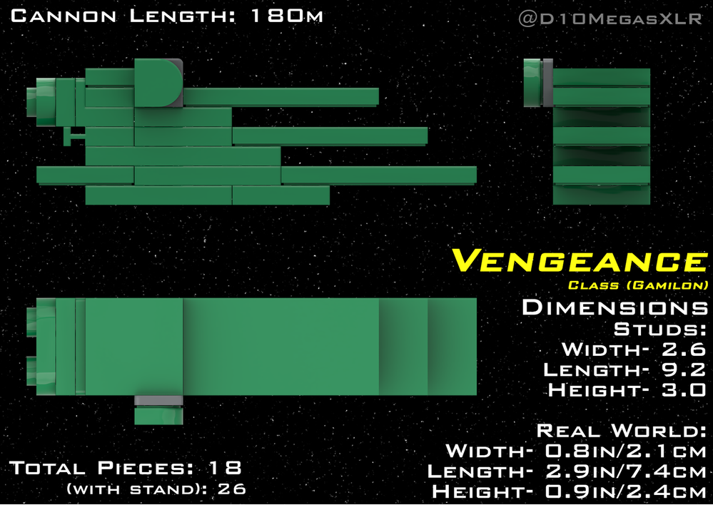 LEGO MOC Vengeance Class (Gamilon) by D10MegasXLR | Rebrickable - Build ...