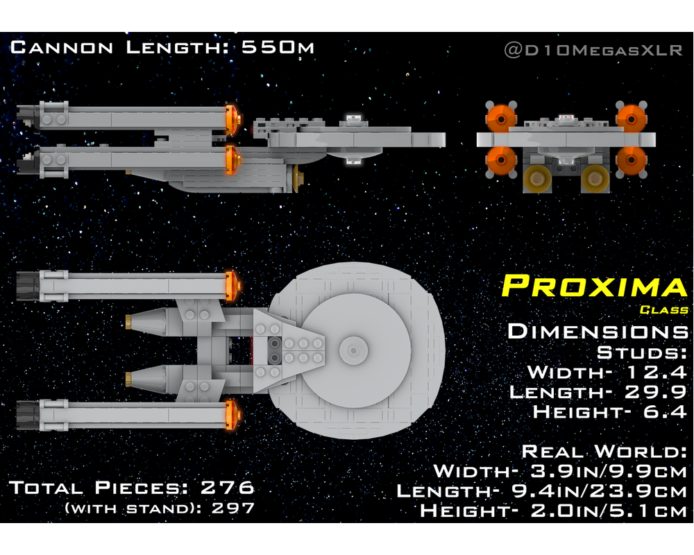 LEGO MOC Proxima Class (with Refit Mods) by D10MegasXLR | Rebrickable ...