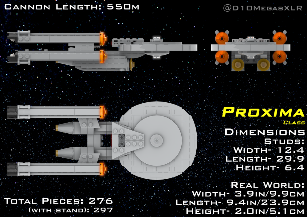 LEGO MOC Proxima Class (with Refit Mods) by D10MegasXLR | Rebrickable ...