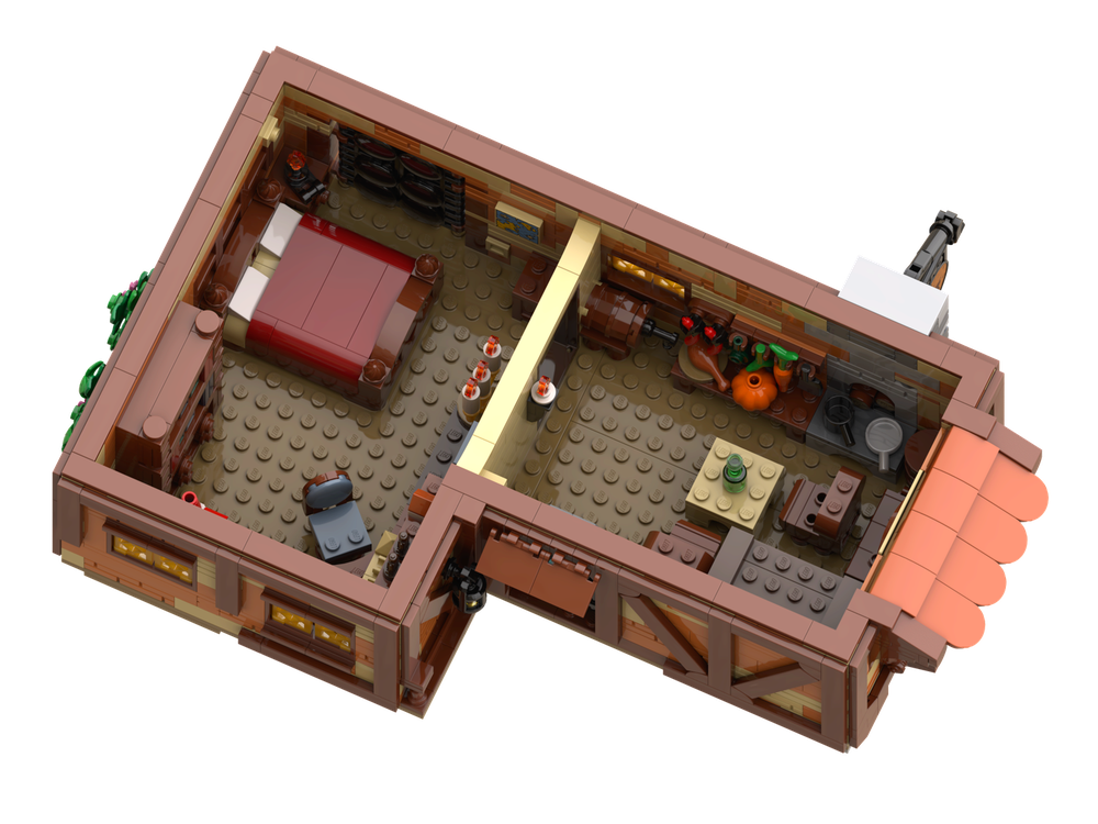 Lego Moc Medieval Joiners Workshop By Leewan Rebrickable Build