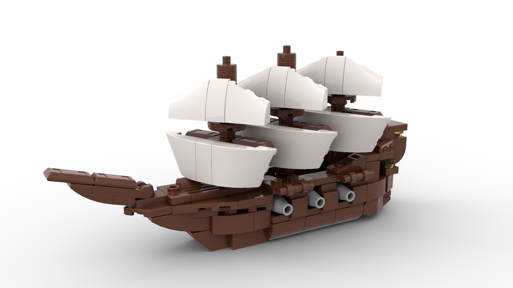 LEGO MOC Micro Pirate Ship by Blockwise | Rebrickable - Build with LEGO
