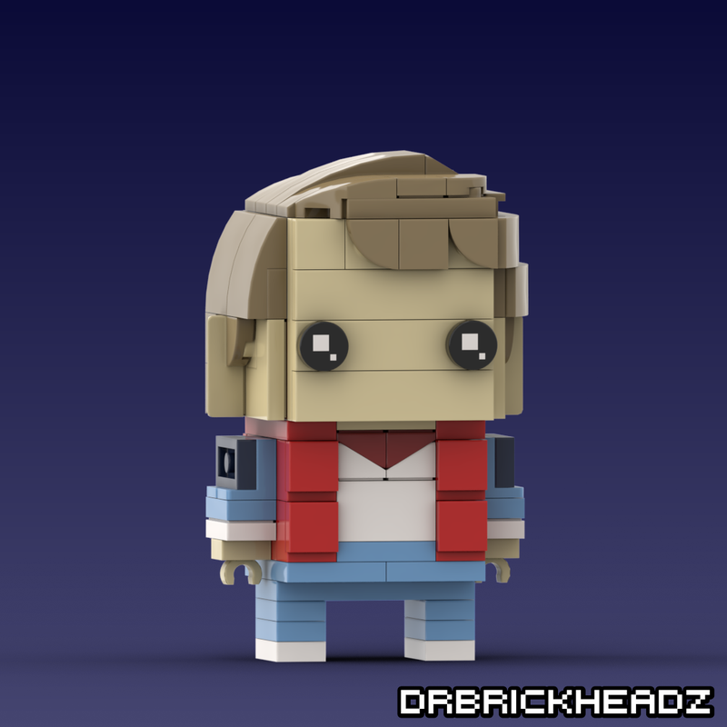 LEGO MOC Marty McFly (Back to the Future) Brickheadz by DrBrickheadz ...