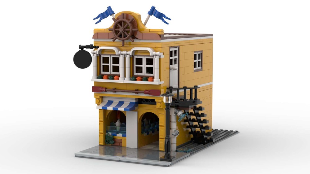 LEGO MOC Modular Harbour by MexWhite | Rebrickable - Build with LEGO