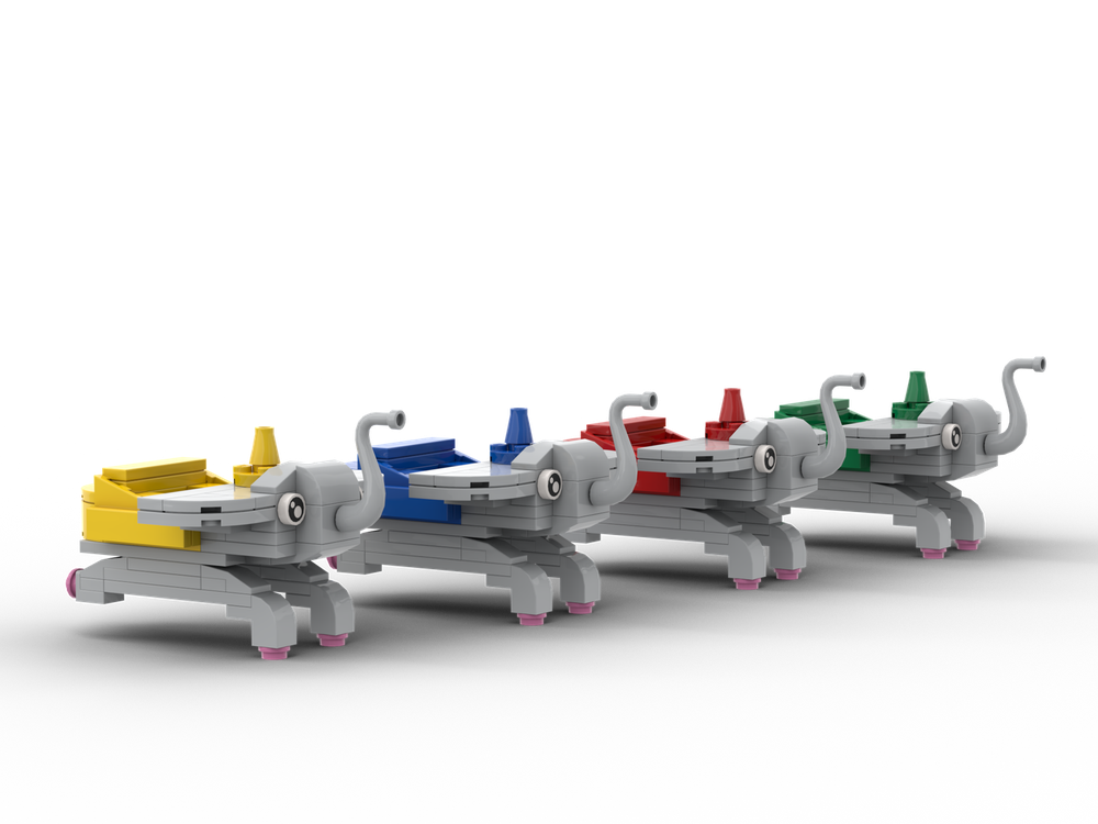 LEGO MOC Dumbo the Flying Elephant by Andretect | Rebrickable - Build ...