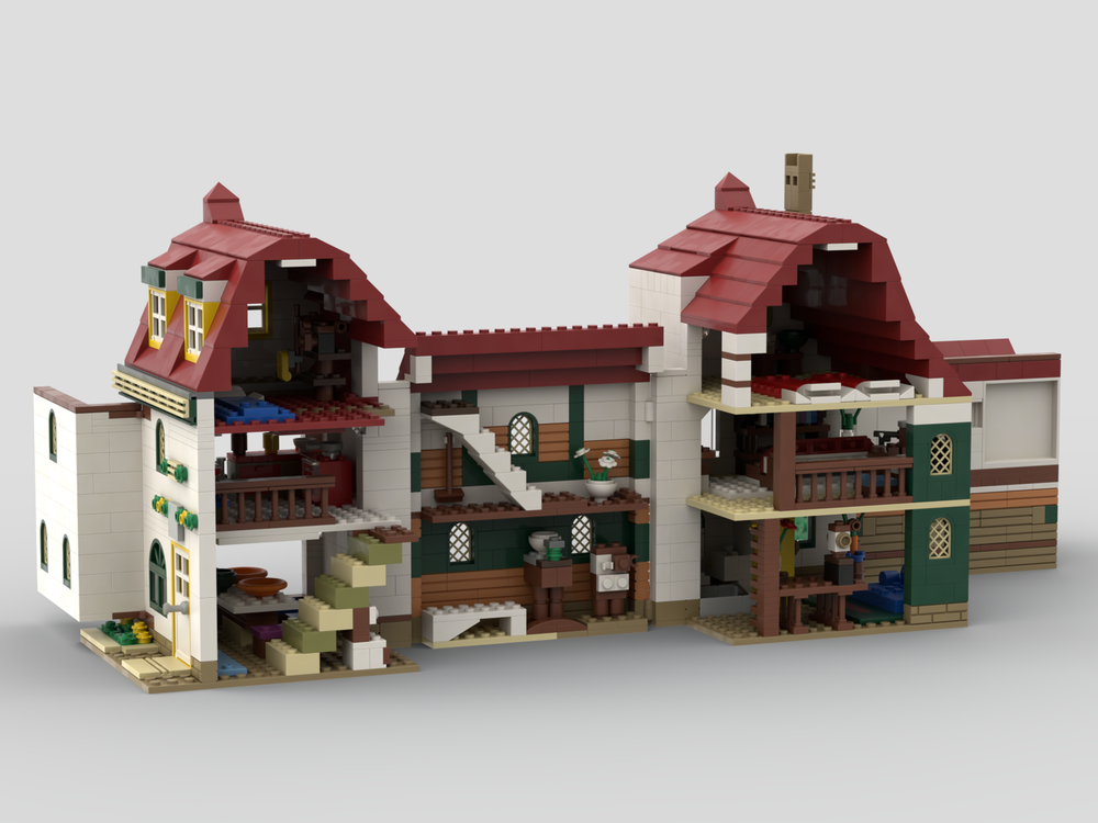 LEGO MOC Foldable Farmhouse Playset by ortwin | Rebrickable - Build ...