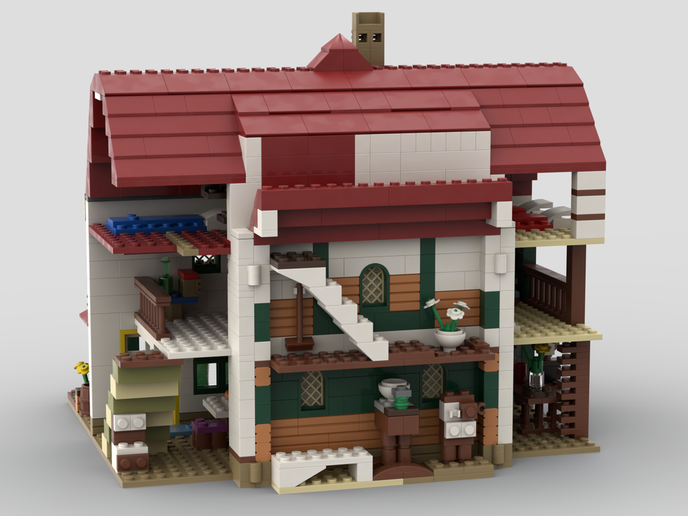 LEGO MOC Foldable Farmhouse Playset by ortwin | Rebrickable - Build ...