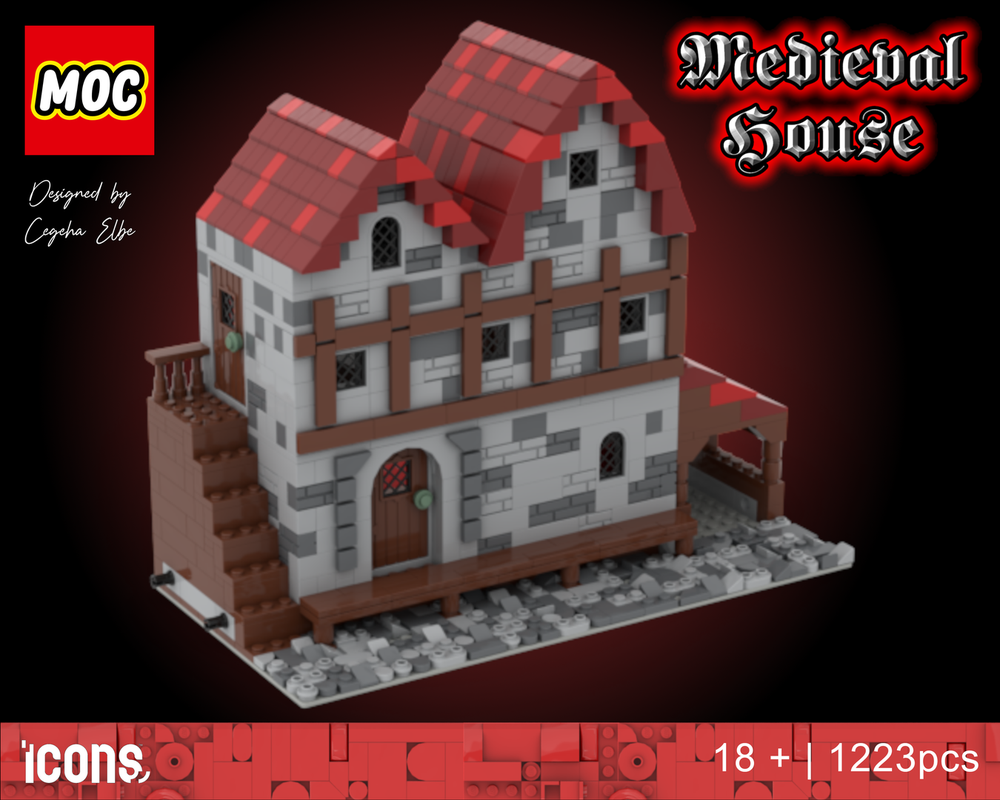 LEGO MOC Modular medieval house by Cegeha Elbe | Rebrickable - Build ...