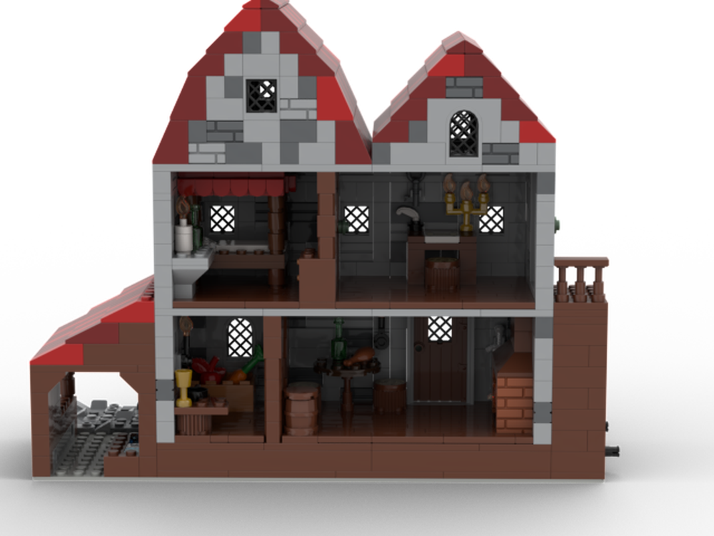 Lego Moc Medieval House By Cegeha Elbe Rebrickable Build With Lego