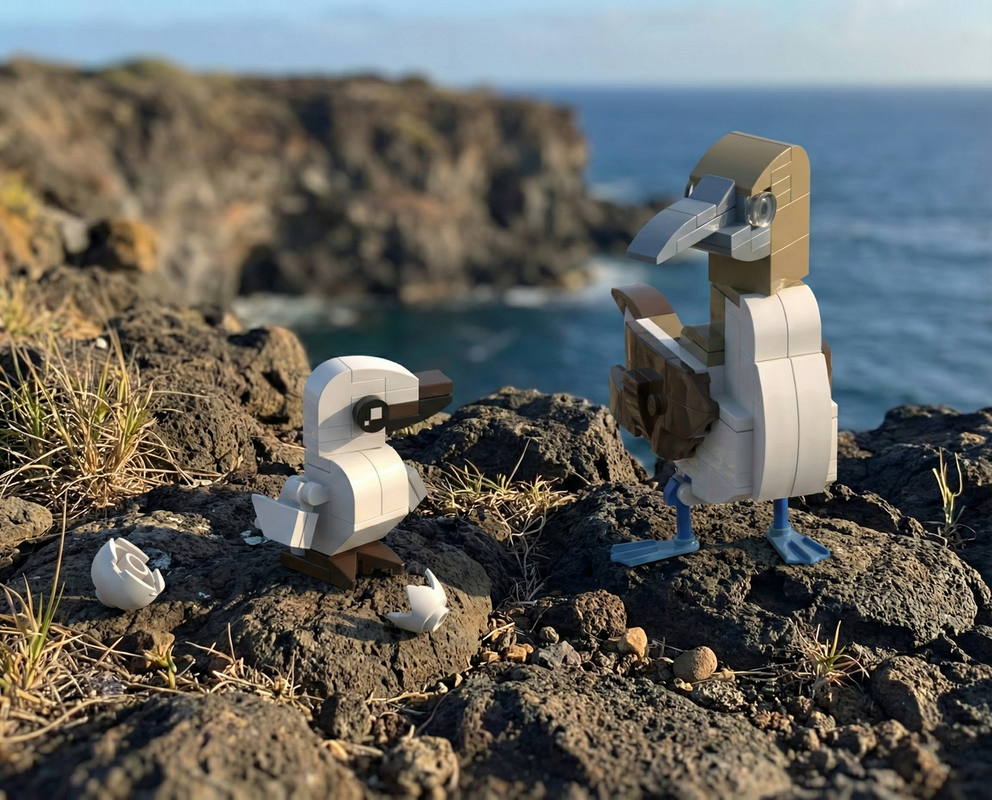 LEGO MOC Blue-footed booby with flea (sula nebouxii) by DiegoFontana ...
