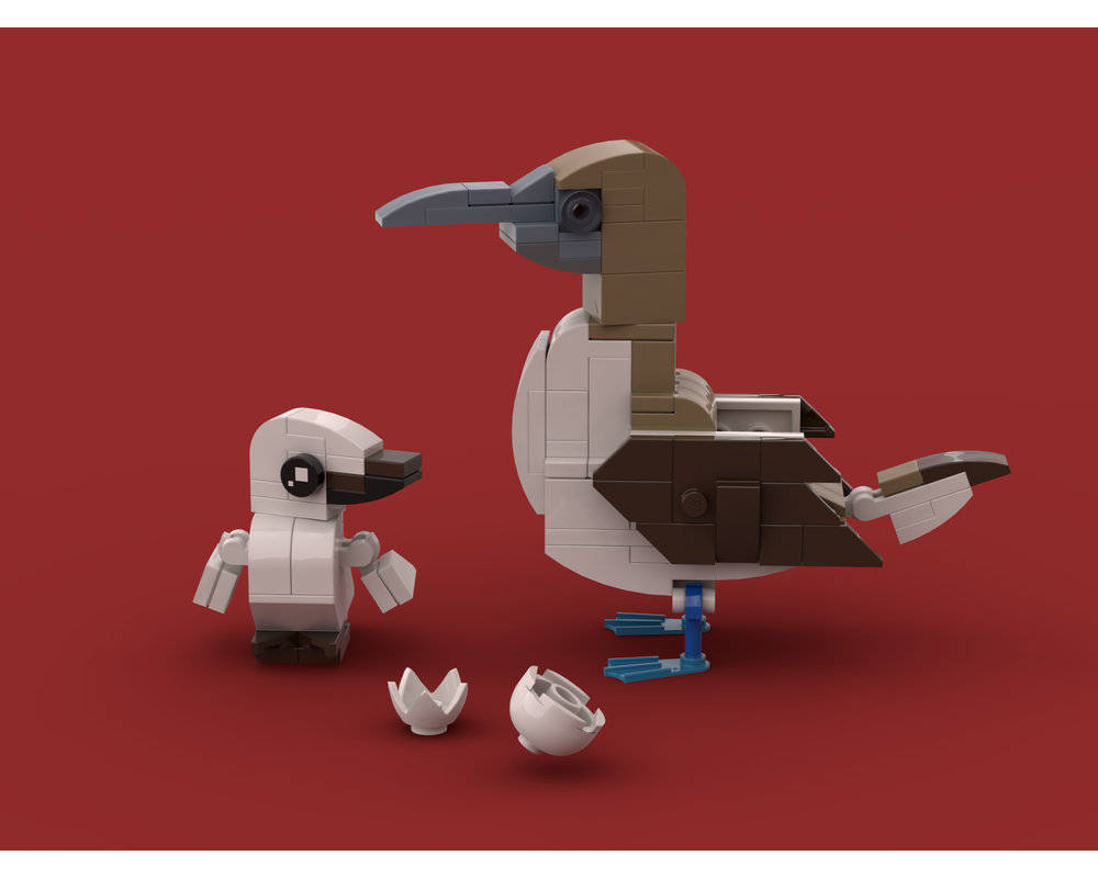 LEGO MOC Blue-footed booby with flea (sula nebouxii) by DiegoFontana ...