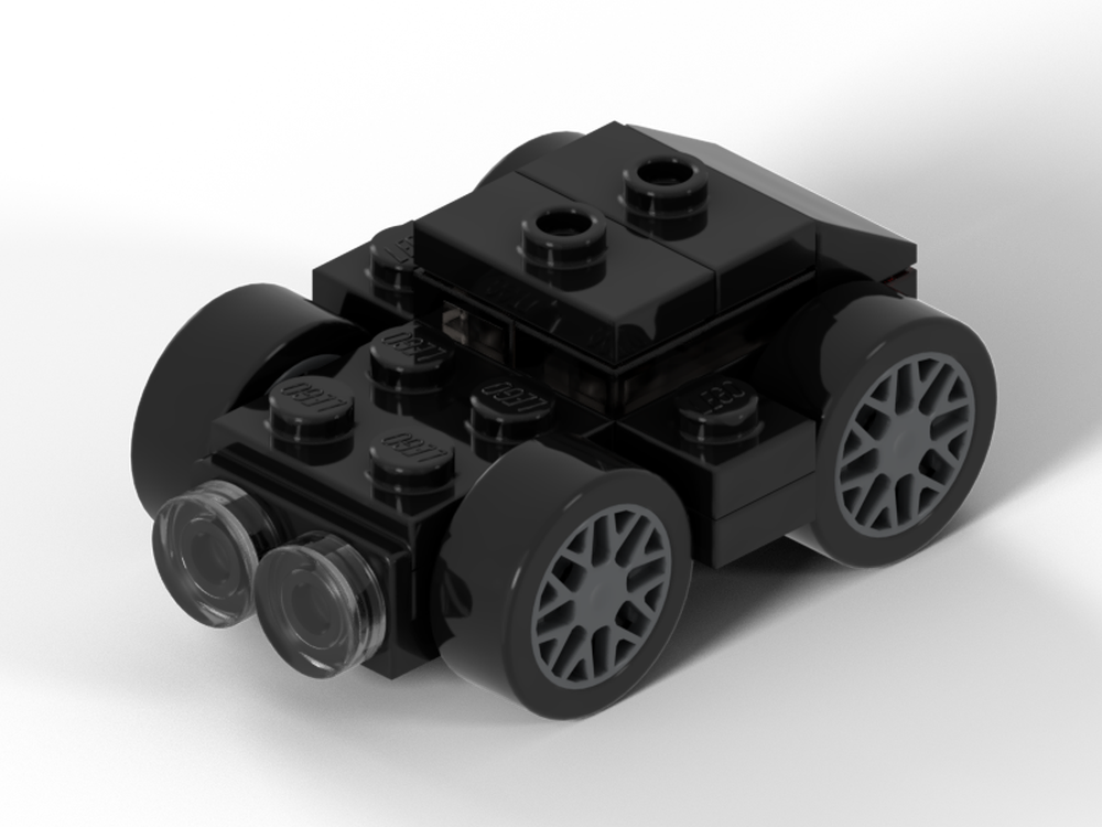 LEGO MOC-189716 Smallest drivable Family Car (black) with rubber tyres ...