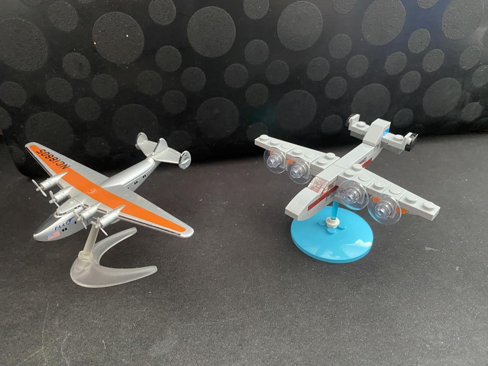 Lego Moc Boeing 314 Micro Flying Boat By Dzt Rebrickable Build With